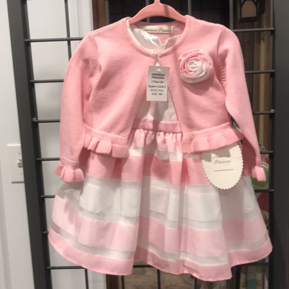 American Princess | Dresses | Nwt American Princess Pink Dress Jacket ...